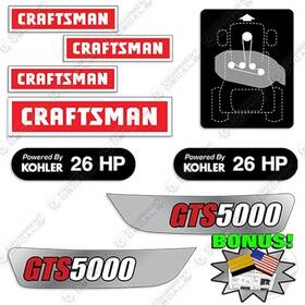 GTS5000 CRAFTSMAN Decal Mower Kit
